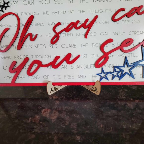 Hand Crafted | Wall Decor | Oh Say Can You See Sign | Poshmark